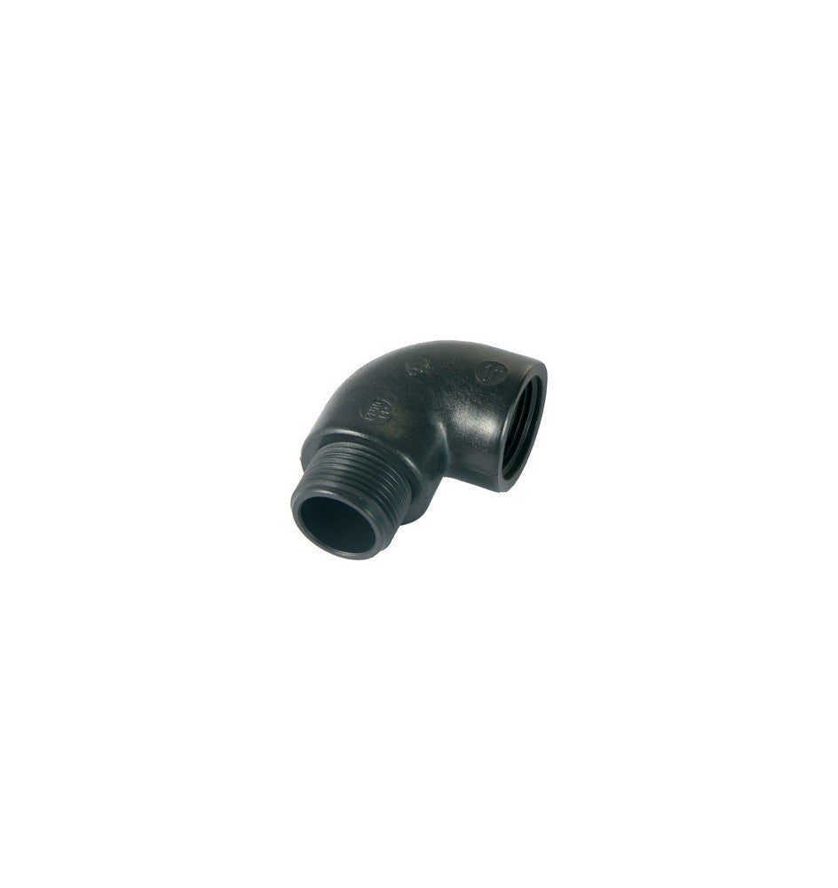 CODO 90° EN PP NEGRO 3/4" | Leroy Merlin