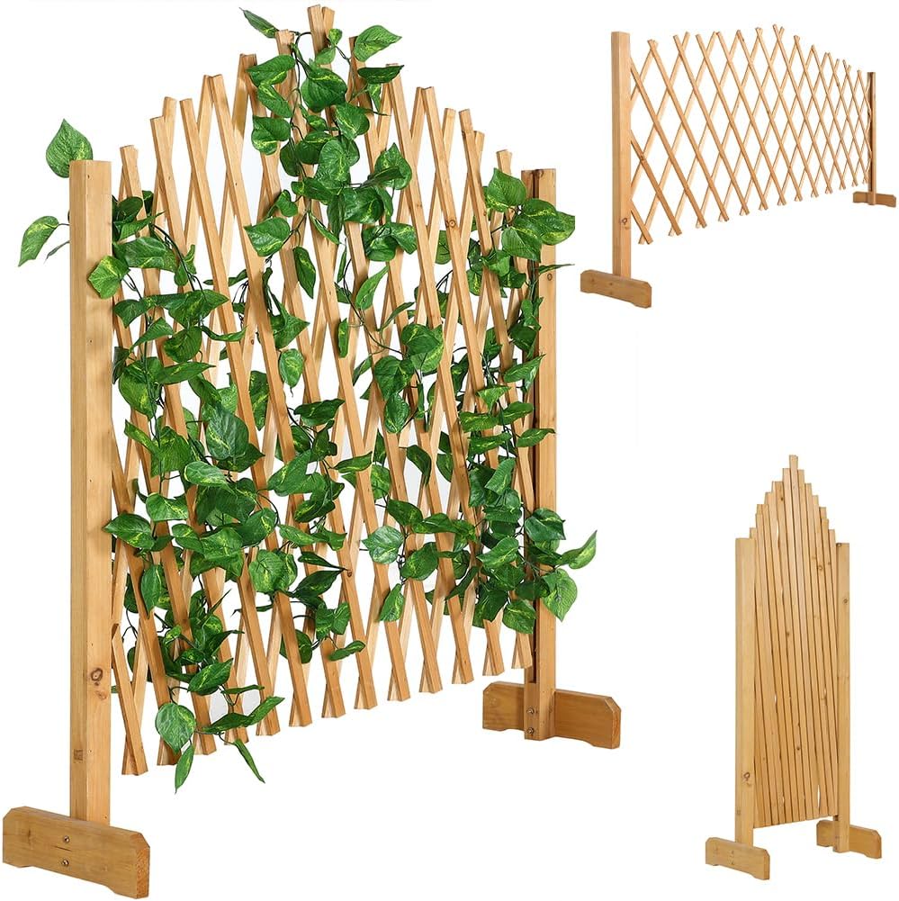 Clôture de jardin extensible en bois de sapin, clôture, clôture, KY ...