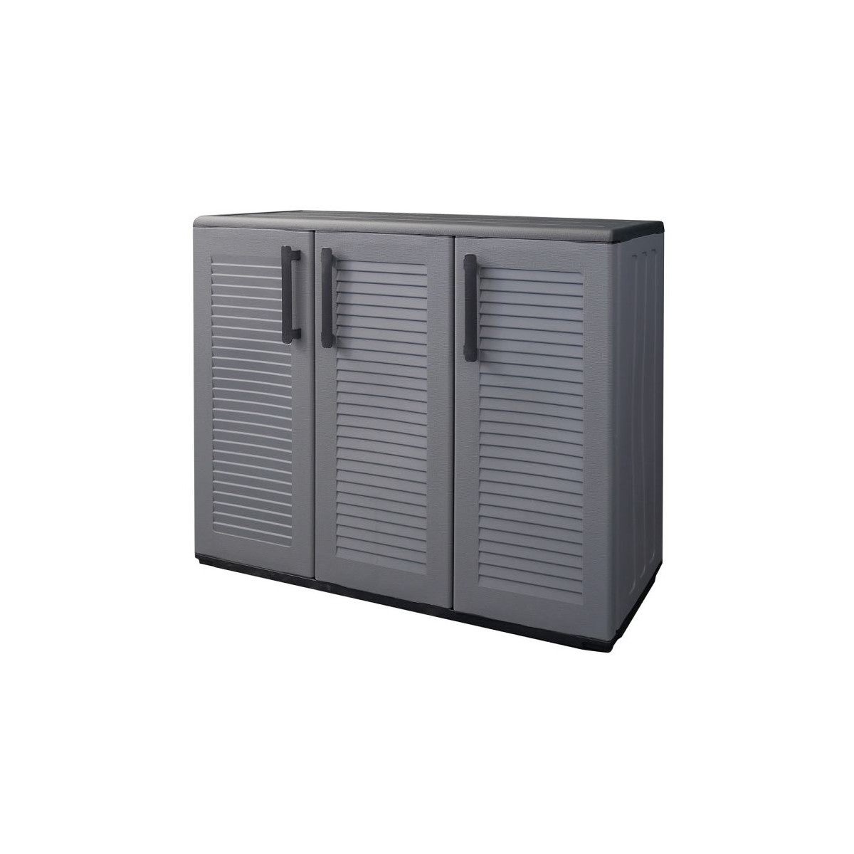 Armoire de Rangement Garage Atelier - Armoire basse 3 portes et 1 ...
