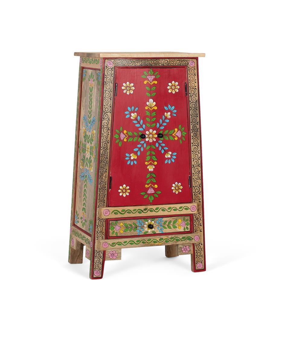 Meuble d'appoint en bois de manguier et MDF et peint à la main | Leroy ...