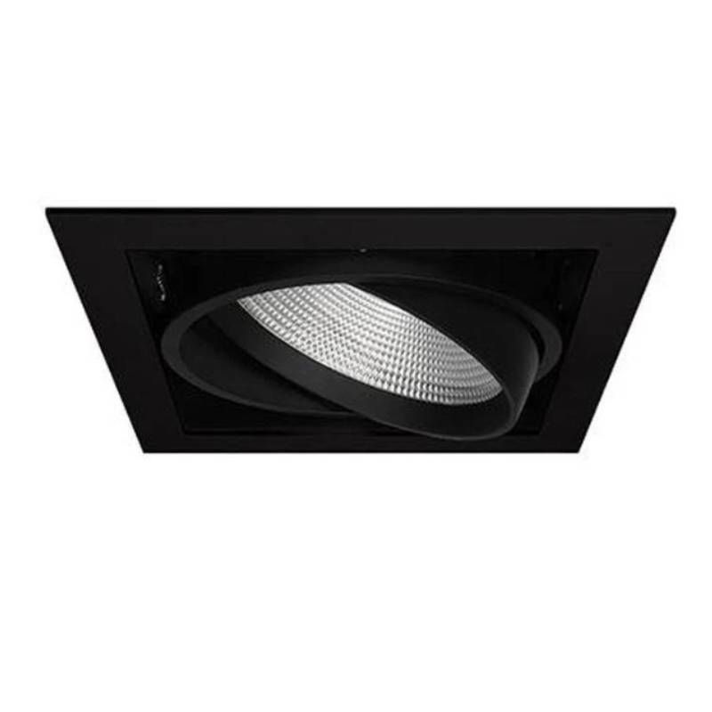 Spot encastré orientable IZA 1 SDX Indigo - 2CCT - 24W - 176x176mm ...