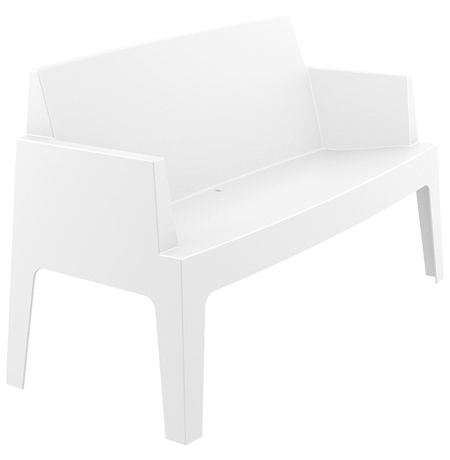 Banc de jardin 'PLEMO XL' blanc en matière plastique | Leroy Merlin