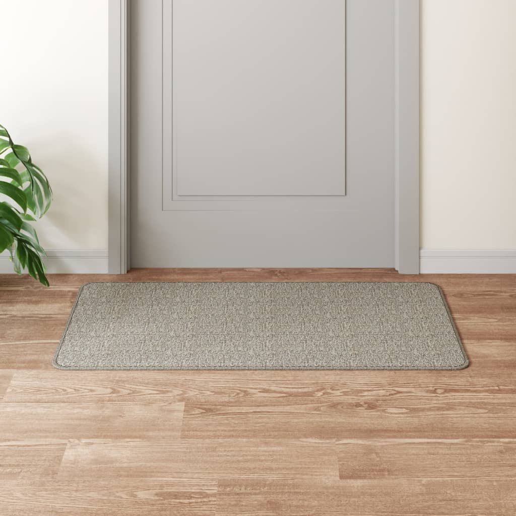 Alfombra de pasillo con aspecto de sisal platina 50x100 cm | Leroy Merlin