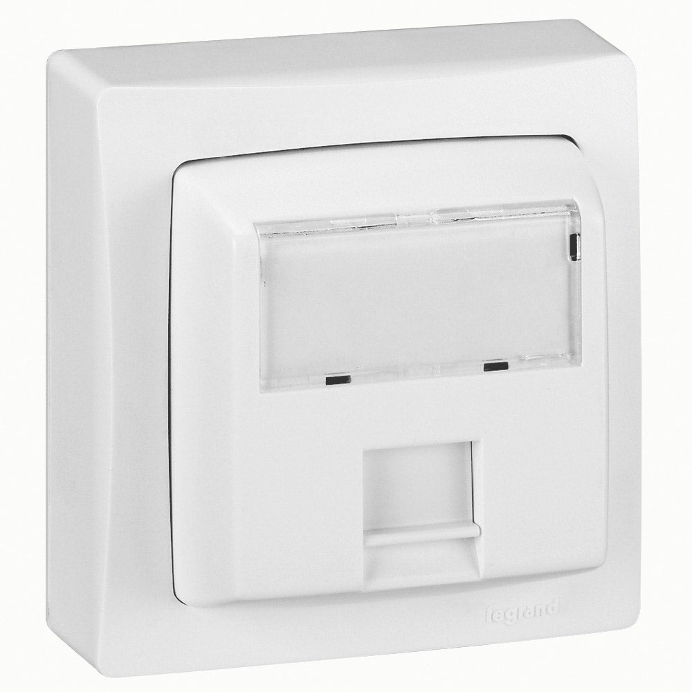 Prise RJ45 catégorie 5e FTP Appareillage saillie blanc | Leroy Merlin