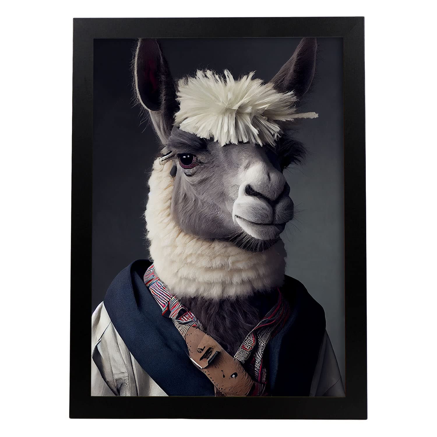 Lama Affiche Dans Un Style De Photographie. Illustrations Réalistes D ...