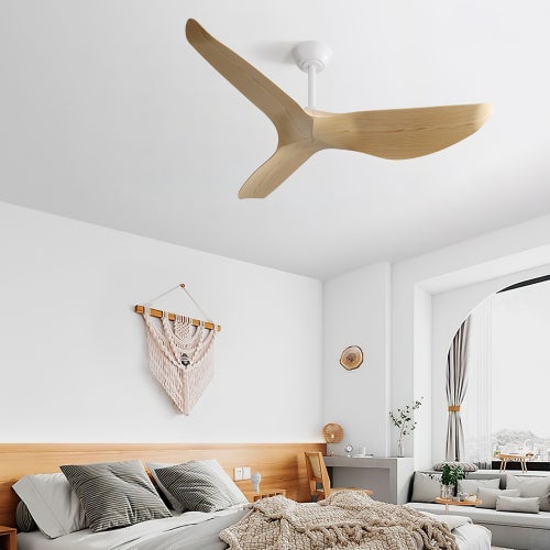 Ventilador de techo 132 cm sin luz, 6 velocidades, 3 aspas ABS, motor ...