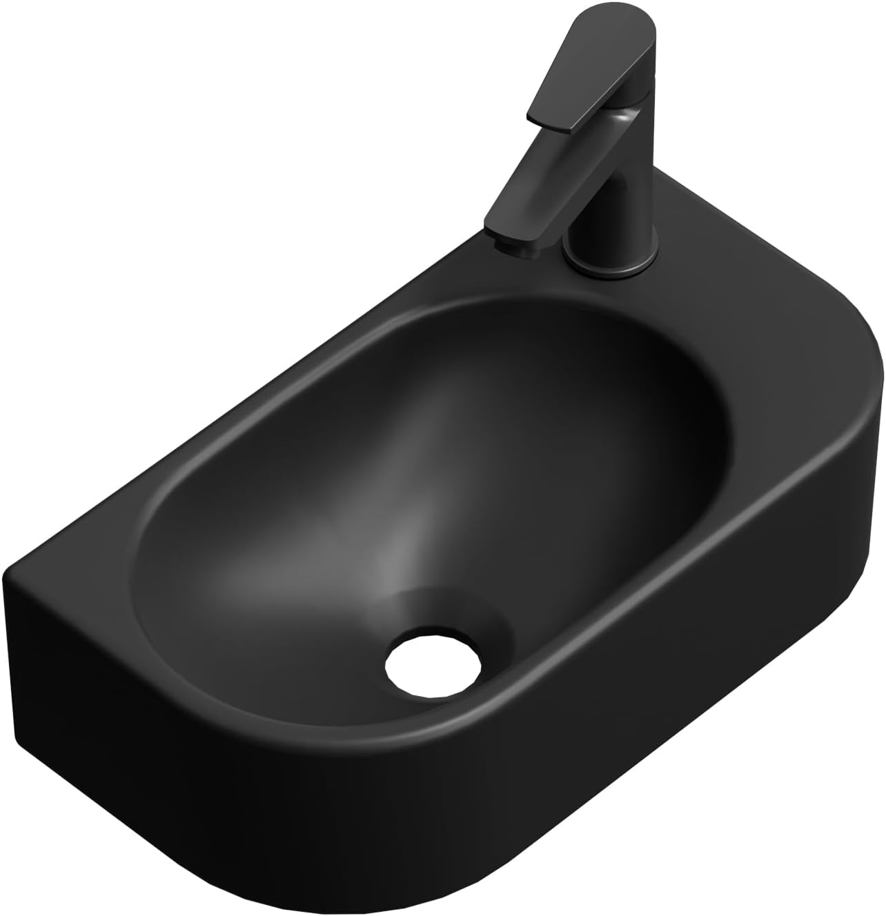 Lavabo Suspendu 400 x 215 x 120 mm – Lavabo Compact et Élégant pour ...