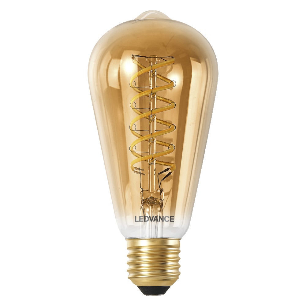 LEDVANCE Ampoule LED SMART+ WIFI, teinte dorée, 8W, 650lm, forme Edison 64mm de diamètre, E27 ...