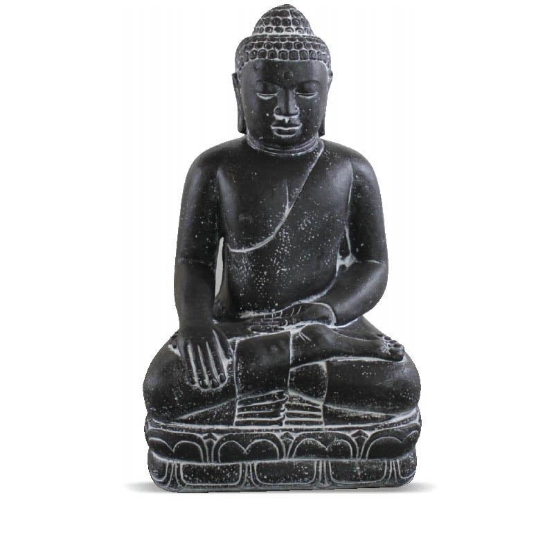 FIGURA BUDA SUPER PIEDRA ARTIFICIAL PIZARRA | Leroy Merlin