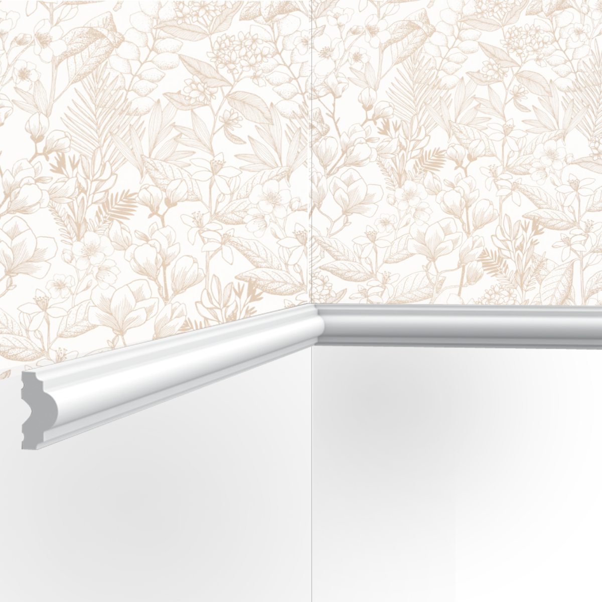 Cimaise , Moulure Cimaises et Plus M03 - 2,5x1,5x200cm (h x p x L ...