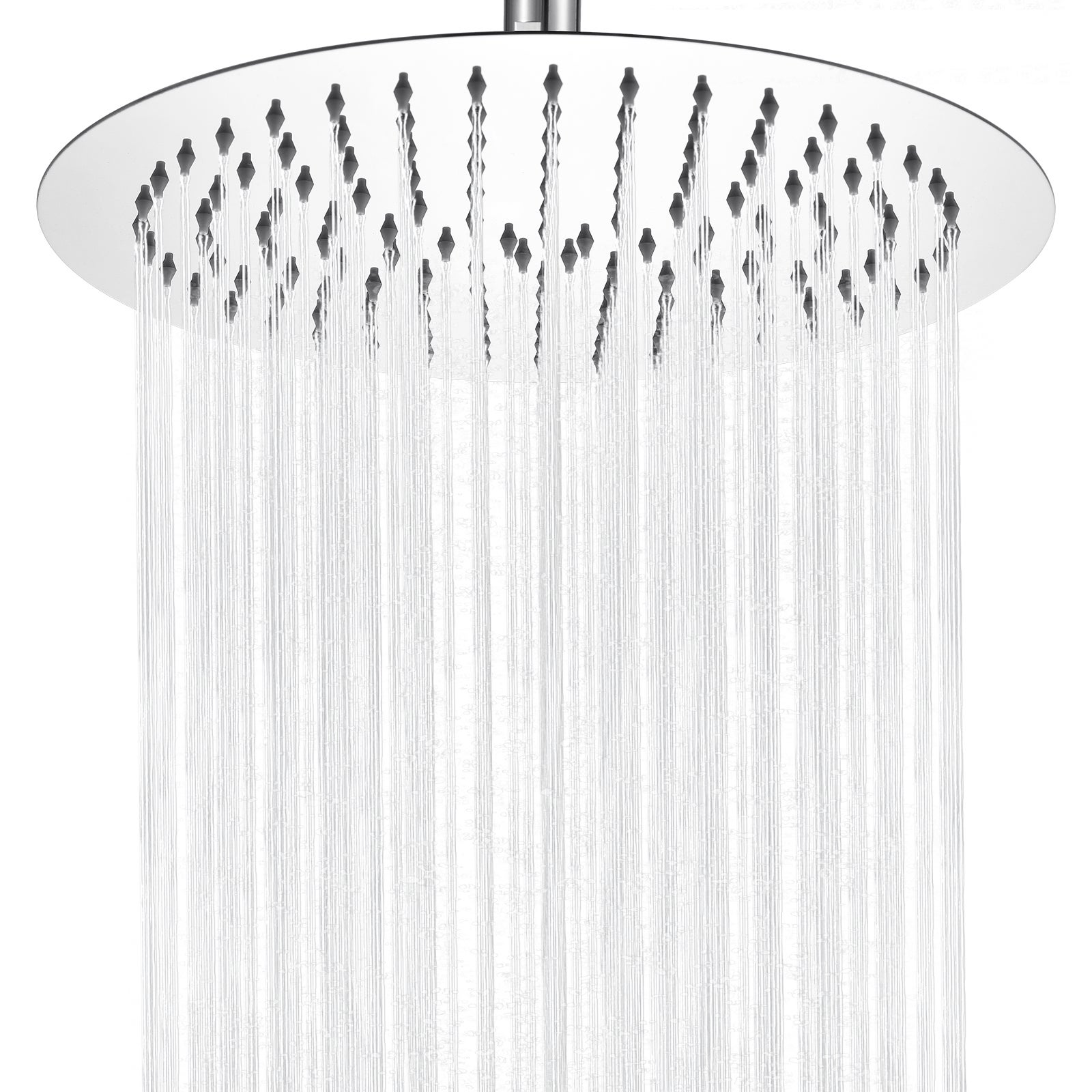 Tete de Douche Inox-Economie d'Eau,Auralum max,Pommeau Douche Ronde 8 ...