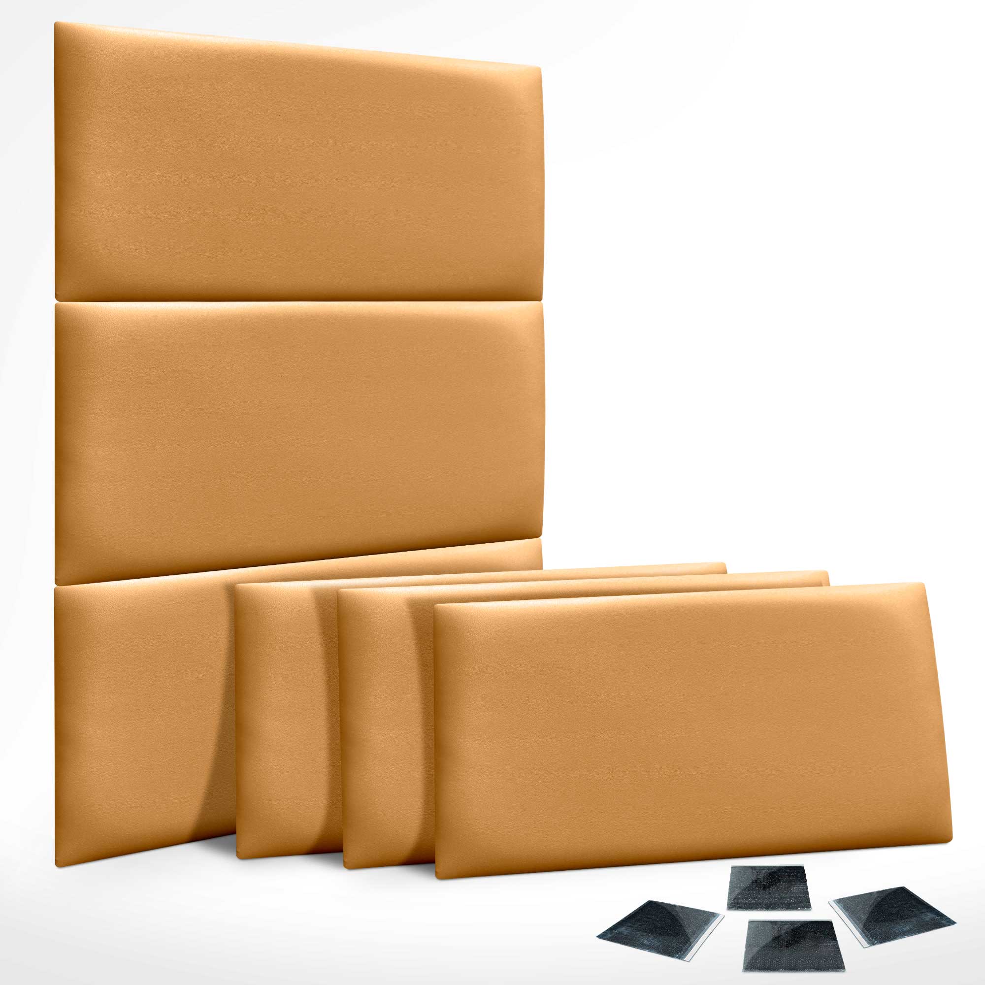 DHOME Juego de 6 Paneles Tapizados de Polipiel Ecológica Pack ...