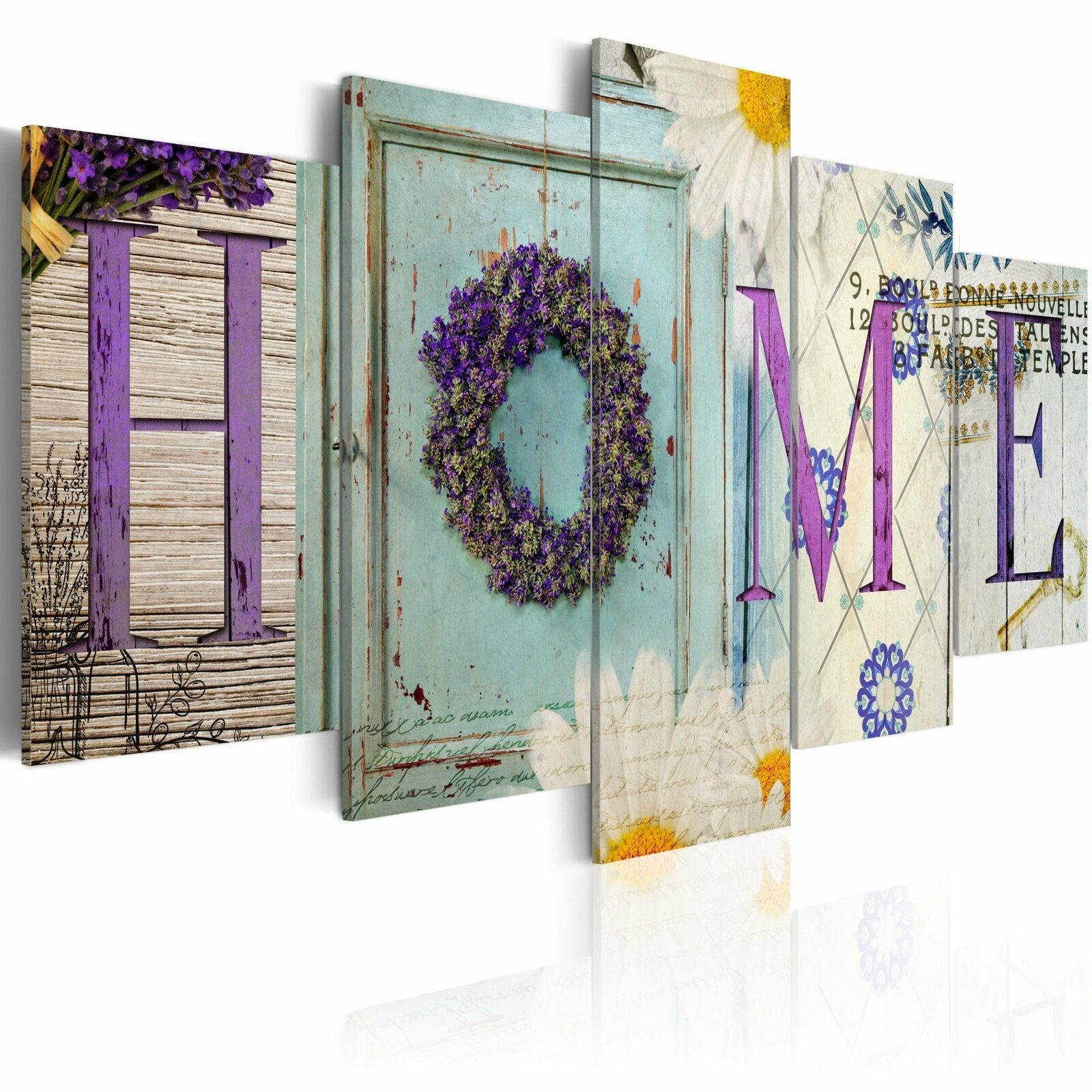 Tableau maison aux pastels - 200 x 100 cm | Leroy Merlin