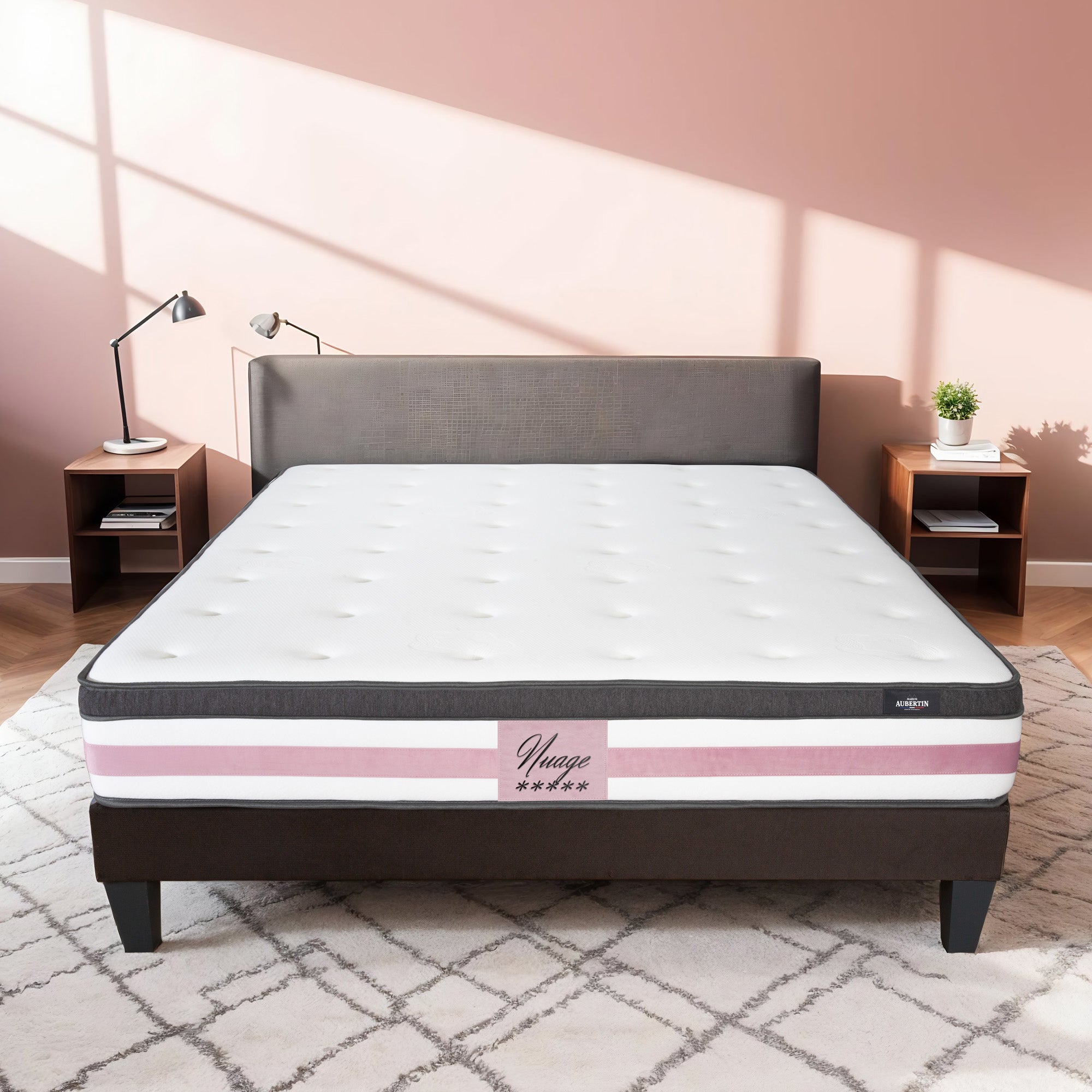 Matelas Nuage mousse Haute densité Accueil mémoire de forme 24 cm - 90 ...