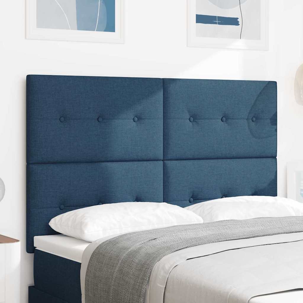 Tête de lit réglable en hauteur Bleu 160 cm tissu | Leroy Merlin
