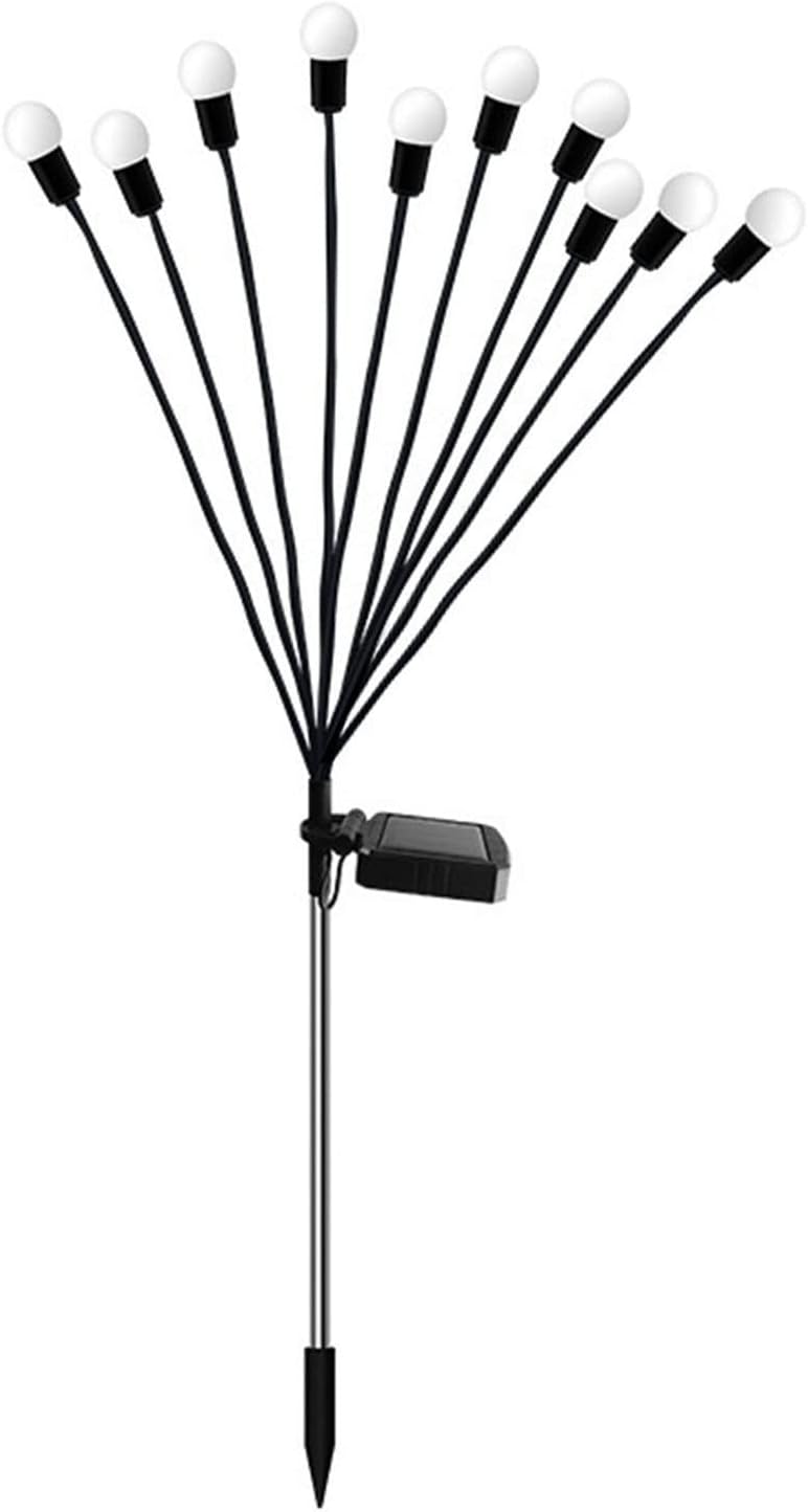 Luces solares para exterior, 10 luces LED solares tipo luciérnaga para ...