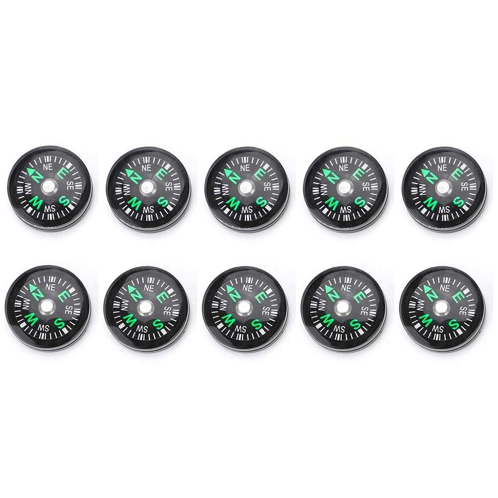 10Pcs Mini Boussole Compass 20mm Mini Poche Boussole Ensemble Portable ...