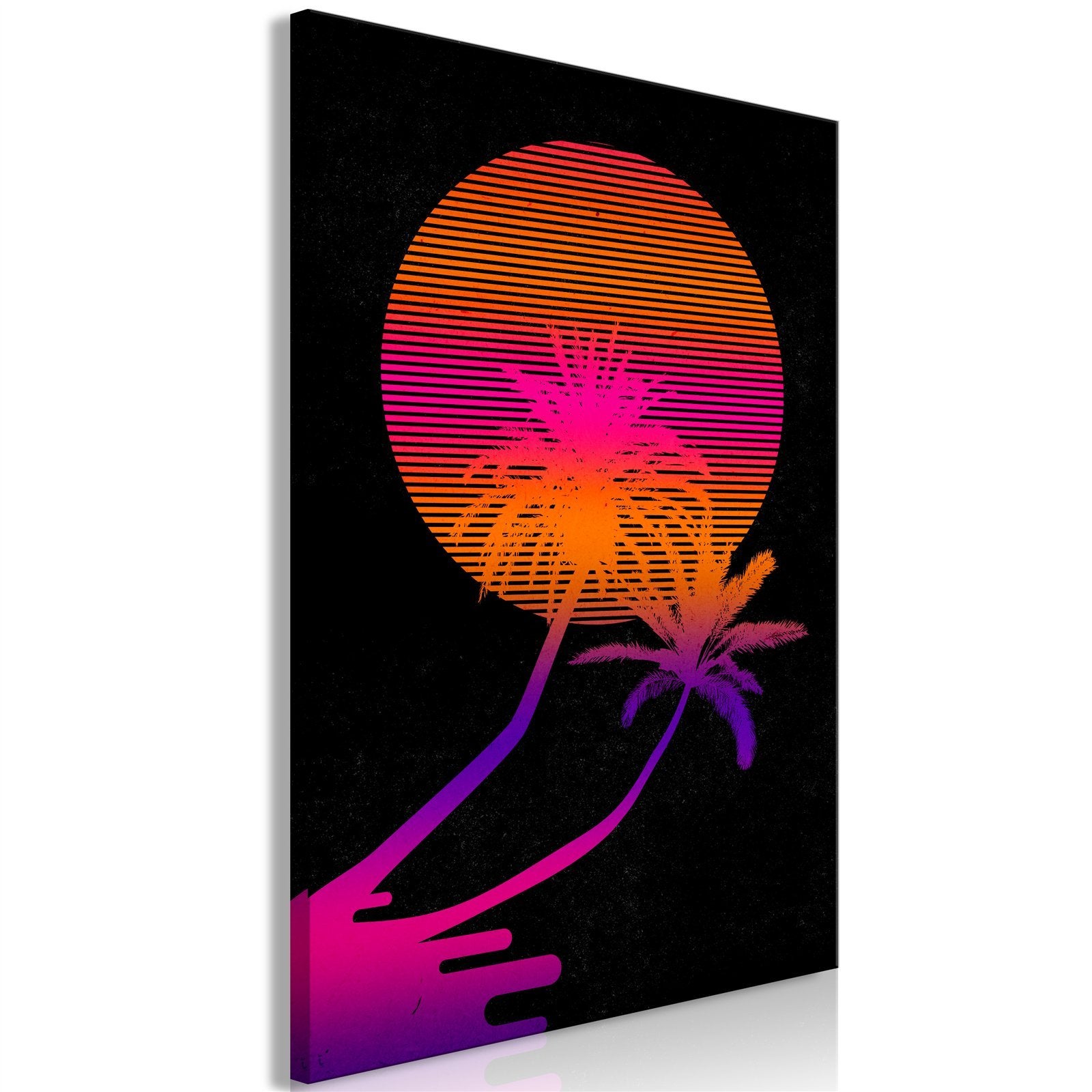 Tableau Palm at Sunrise Vertical - 80 x 120 cm | Leroy Merlin