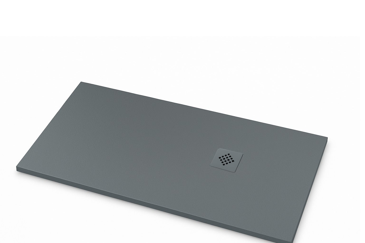 Plato de ducha Ardesia extraplano 80X140 cm color Gris Cemento RAL 7005 ...