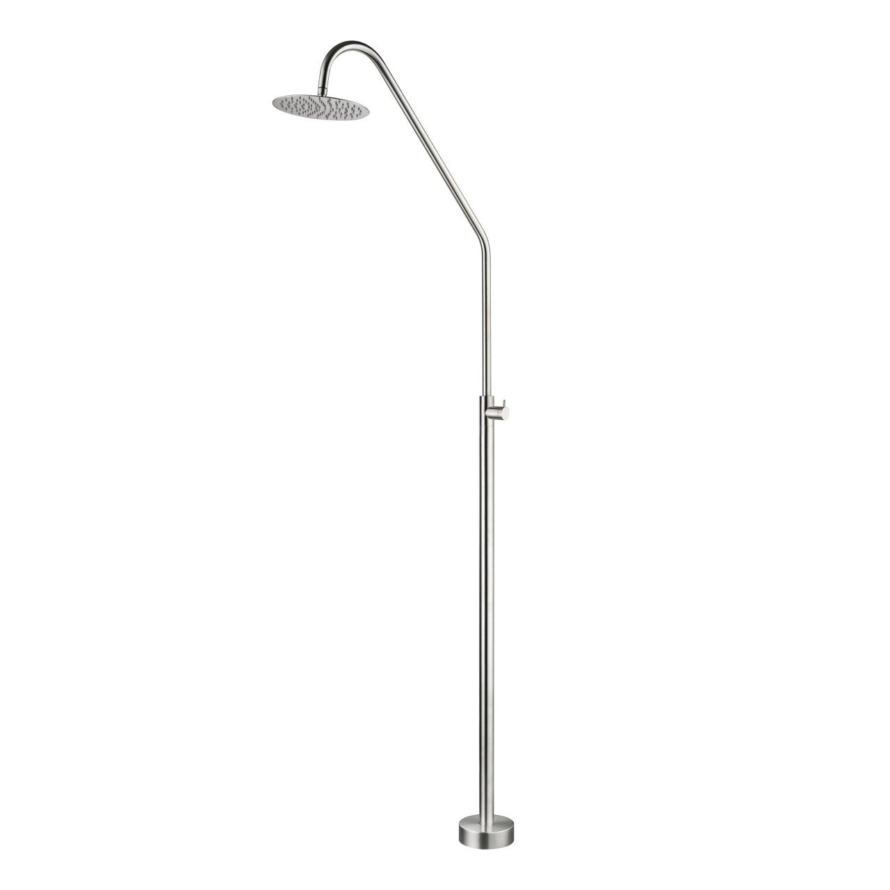 Douche de piscine Alaska S.316 250mm Monoflux Noir Mat - Acier ...