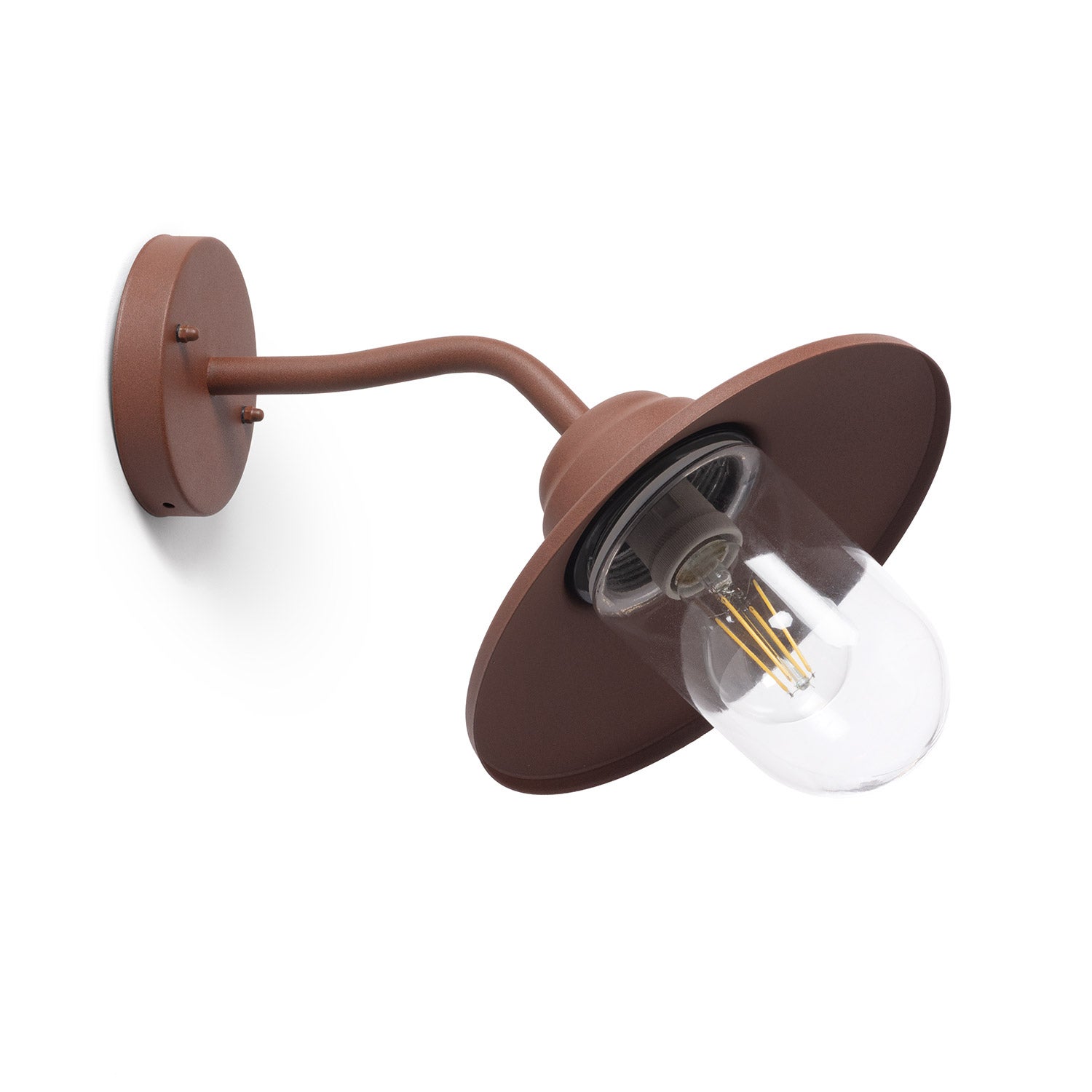 Ledkia Lámpara de Pared Exterior de Metal Perth Óxido | Leroy Merlin
