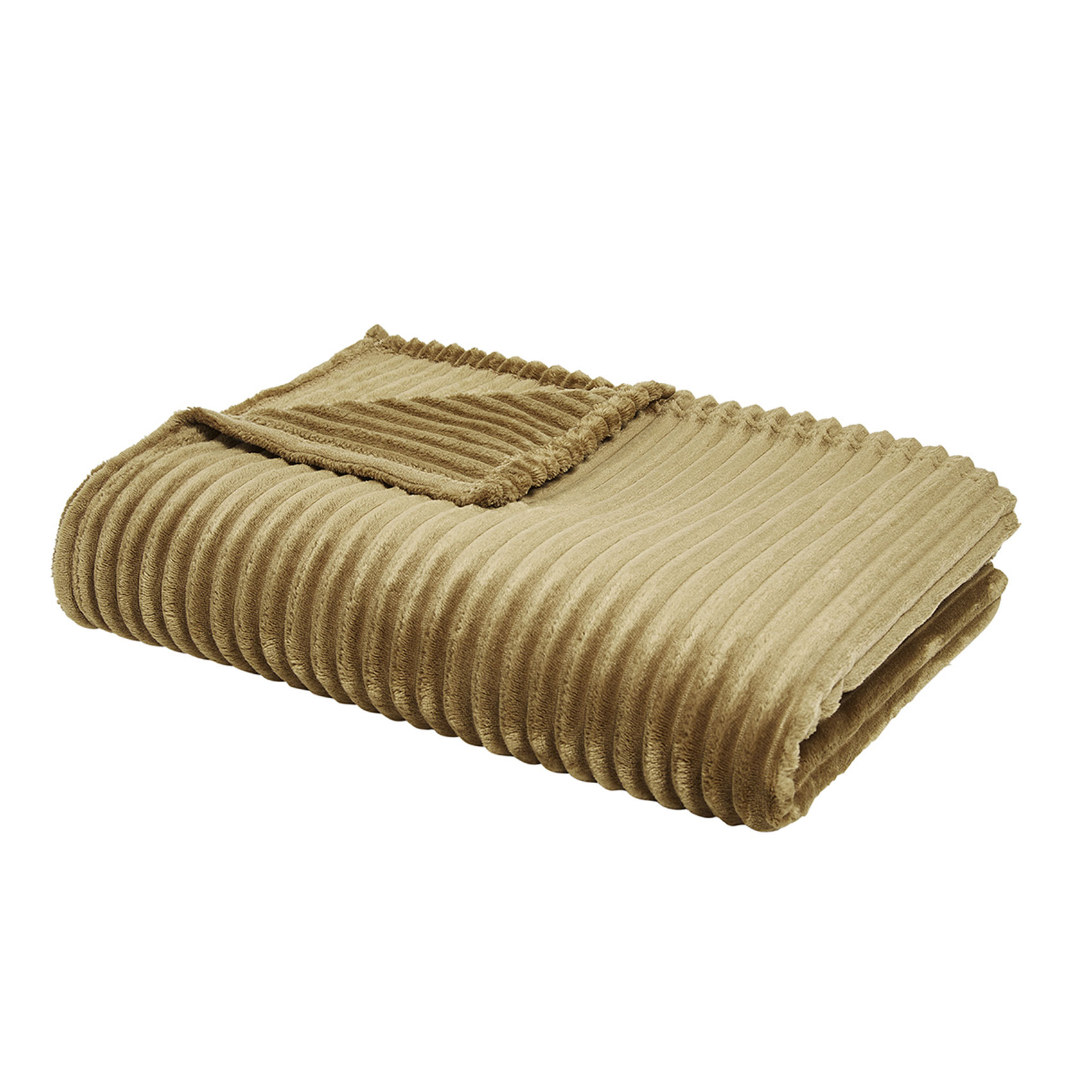 Plaid cotelé uni ESSENTIAL | Leroy Merlin