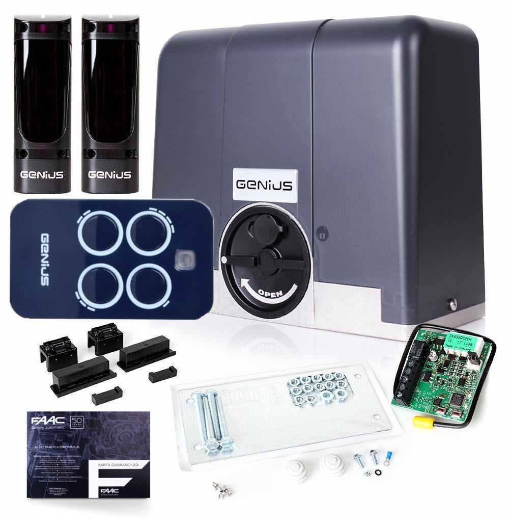 Motoriduttore Per Cancelli Scorrevoli GENIUS BLIZZARD 230v 900 kg C ENC ...