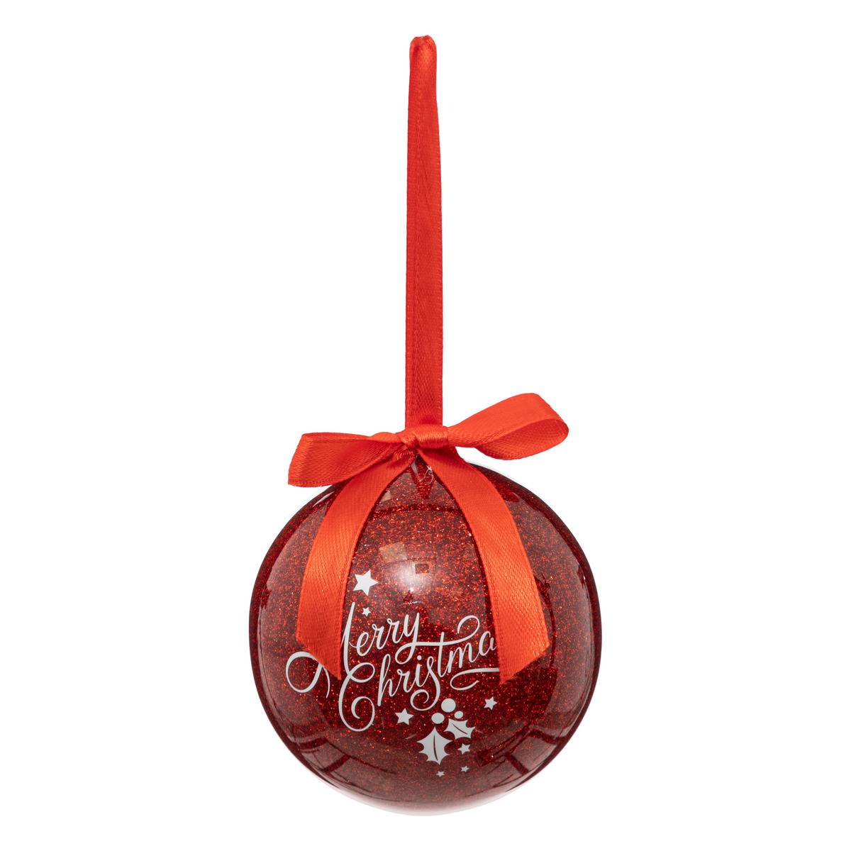 BDN GLITTER RG 75MM MERRY XMAS - Feeric lights & christmas | Leroy Merlin