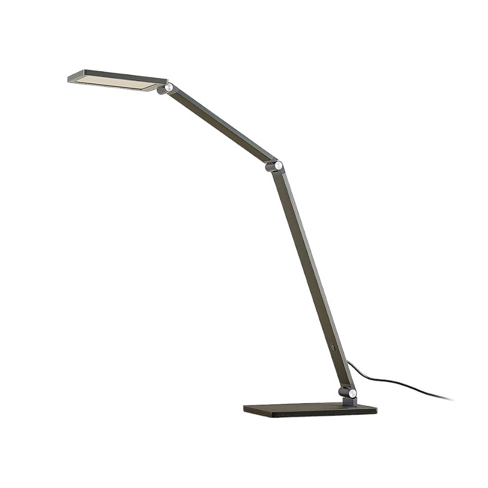 Lucande Lampe de bureau LED Mion, 41 cm, angulaire, intensité variable ...