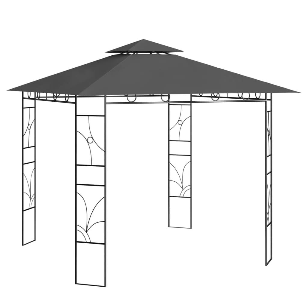 VidaXL Gazebo 3x3x2,7 m Antracite 160 g/m² | Leroy Merlin