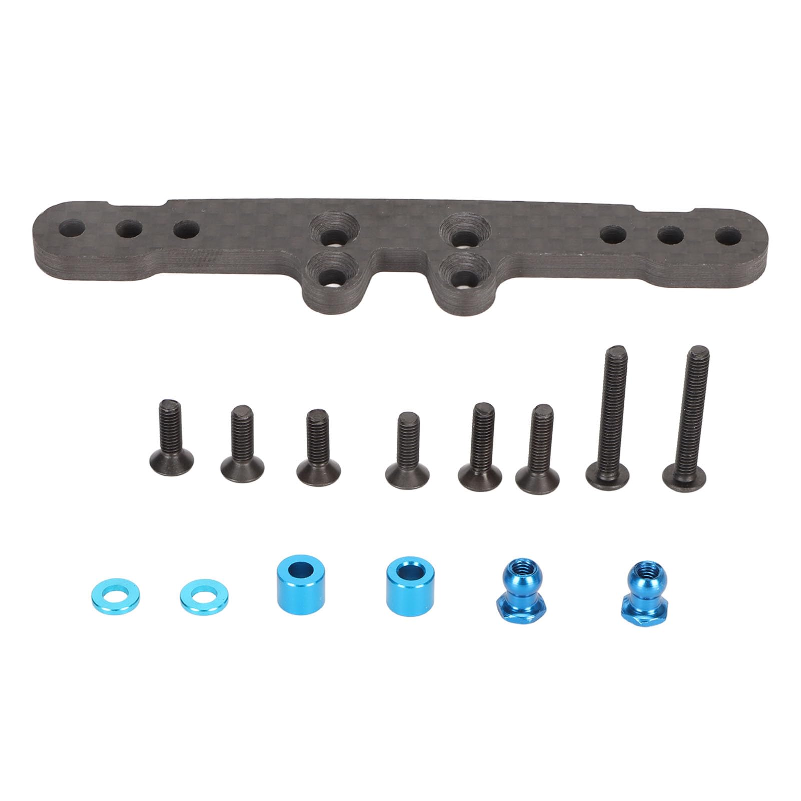 Support d'amortisseur de voiture RC Support avant en fibre de carbone ...