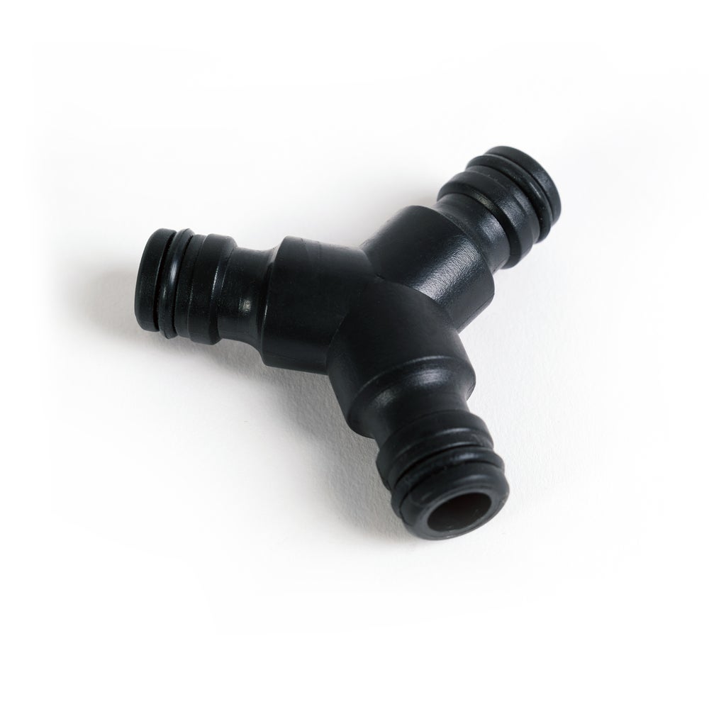 Conector en Y, Conexión estándar 1/2" (13 mm), Negro, Plástico | Leroy ...