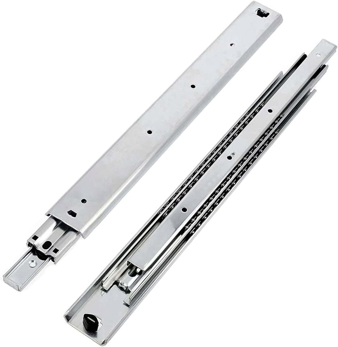 Juego de 2 guías para cajones, extensión completa 539x400 mm, guía ...