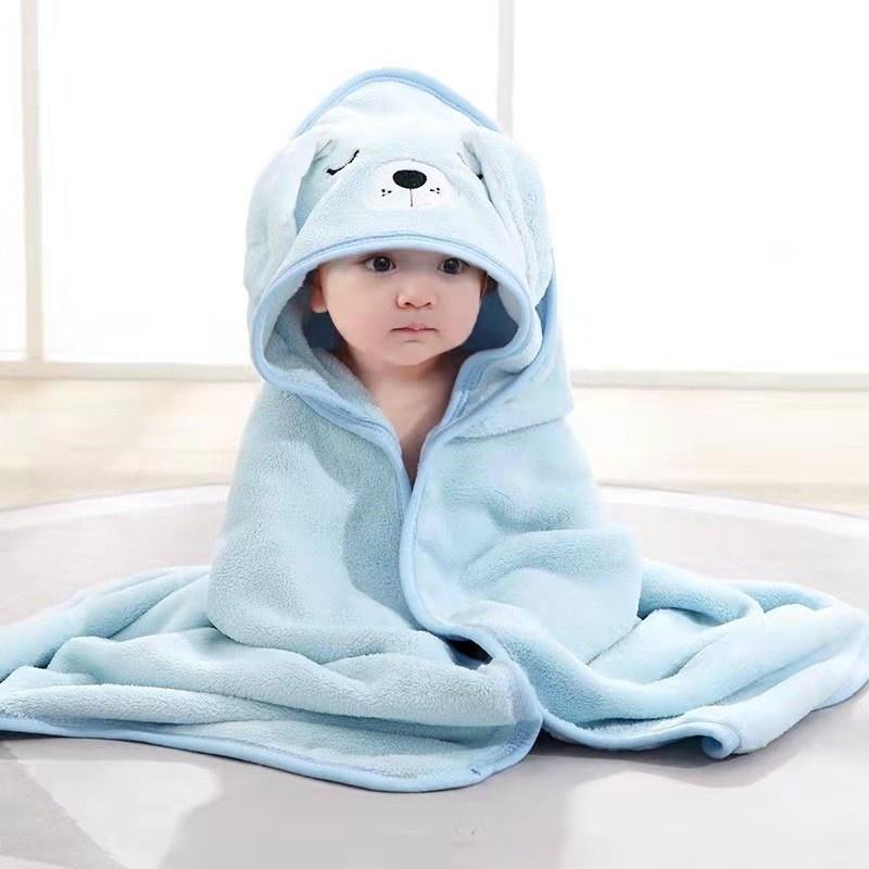 Serviette de bain bébé, serviette à capuche bébé 80x80 cm, douce et ...
