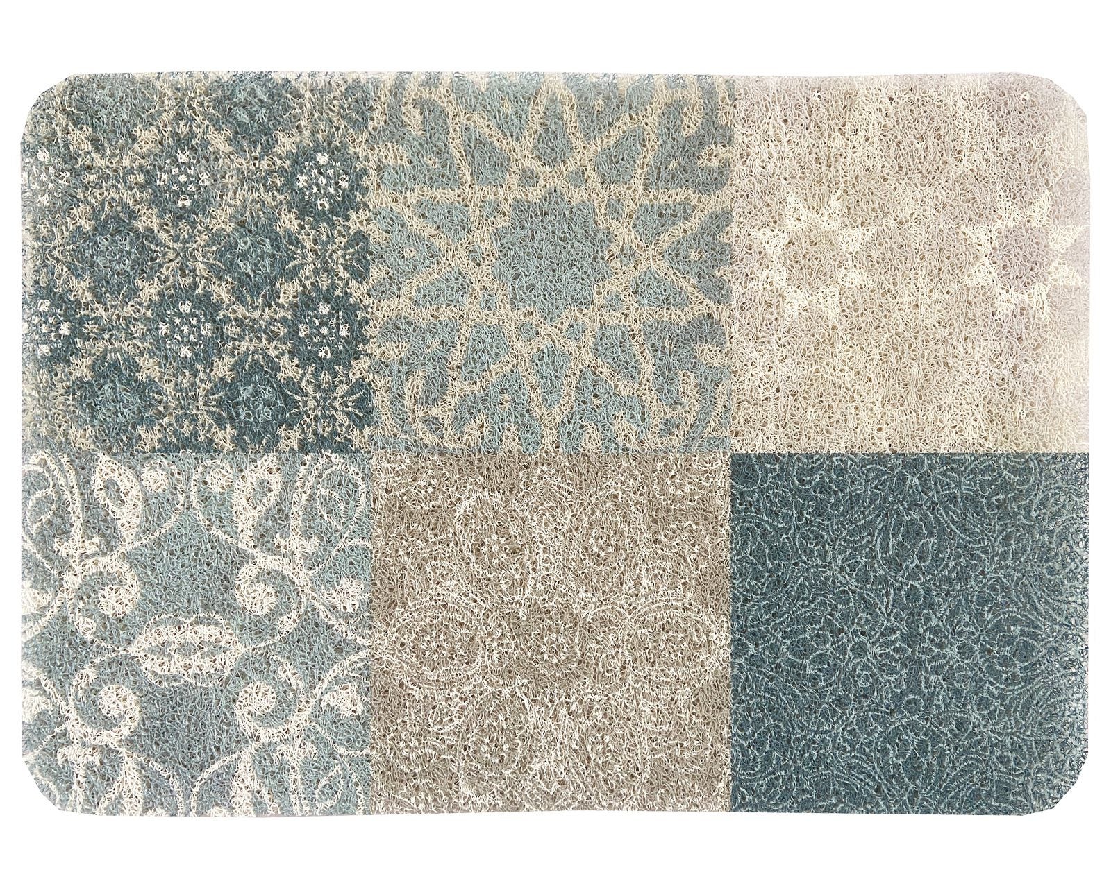 Felpudo de goma antideslizante para cocina 60x40cm Cuadros mix 7180000 ...