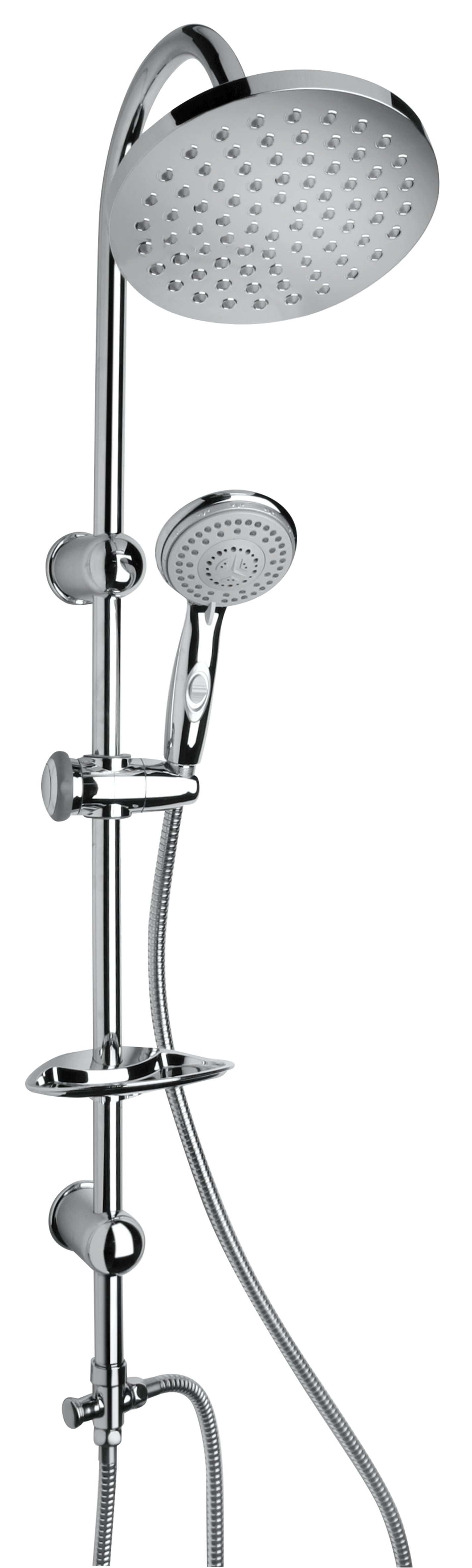 COLONNE DE DOUCHE RÉGLABLE AVEC POMME DE DOUCHE FIXE ET POMMEAU MANUEL ...