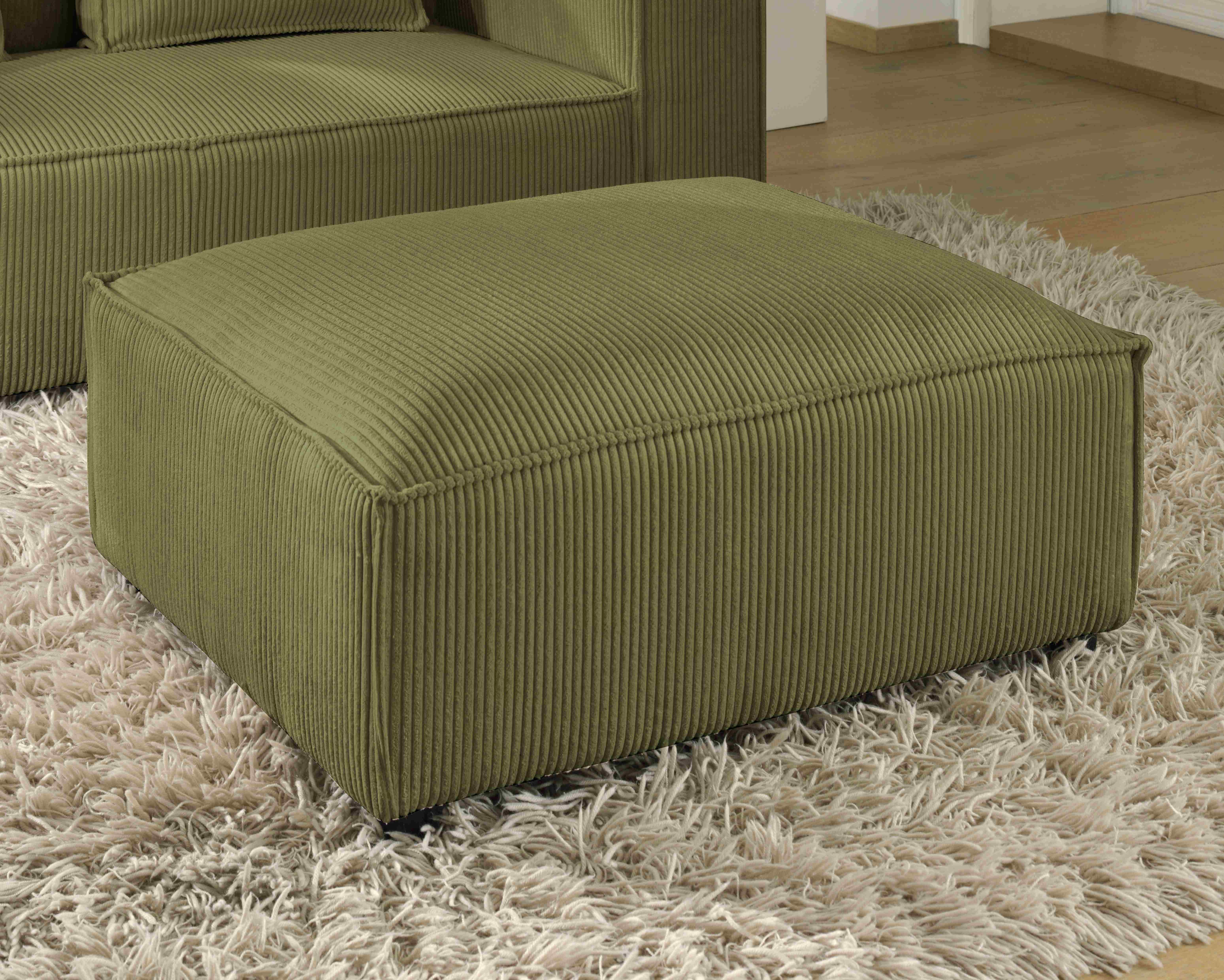 Stella - pouf en velours côtelé - style contemporain | Leroy Merlin