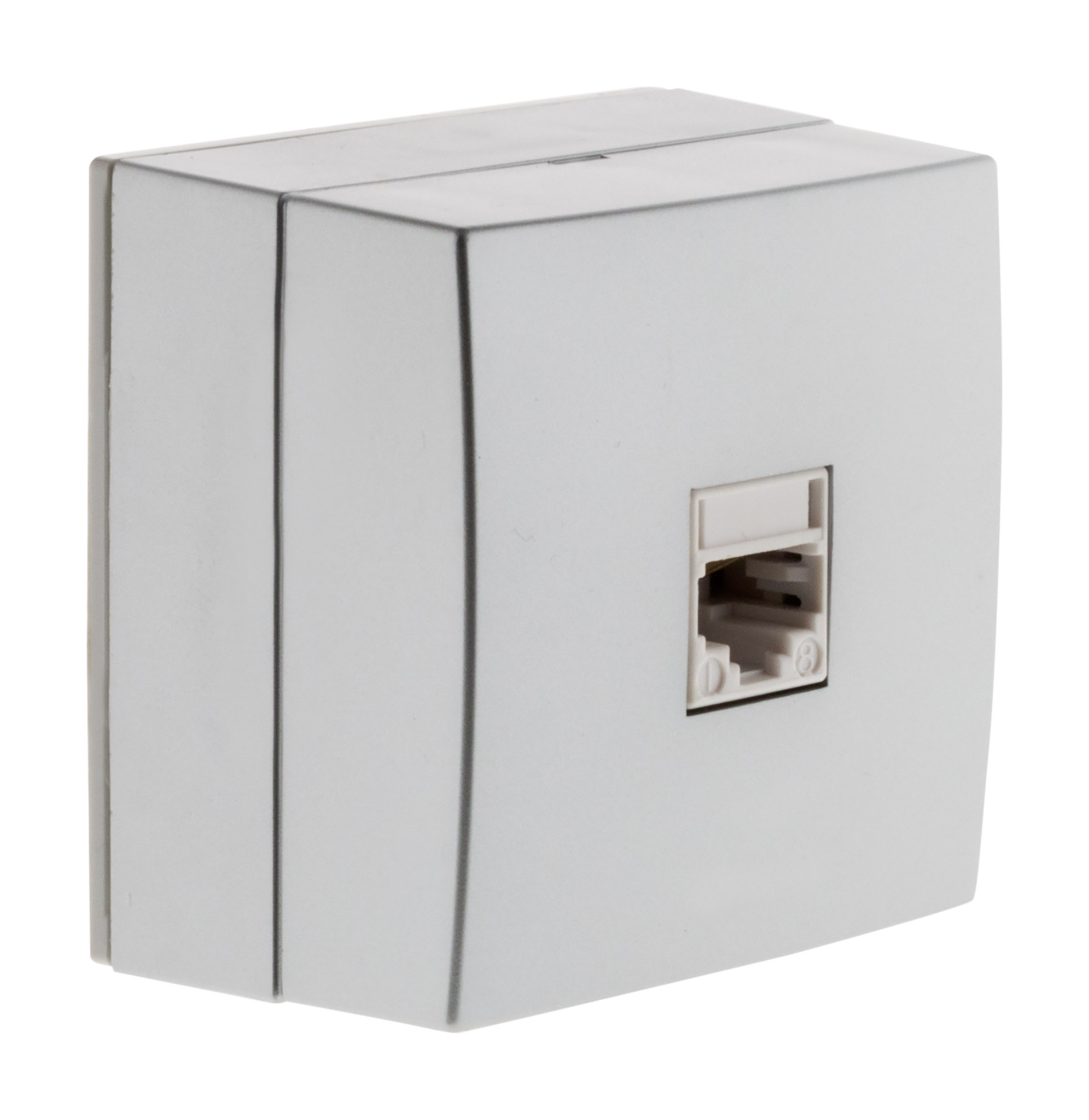 Prise téléphone RJ45 en saillie - Gris - Bel'Vue - Zenitech | Leroy Merlin