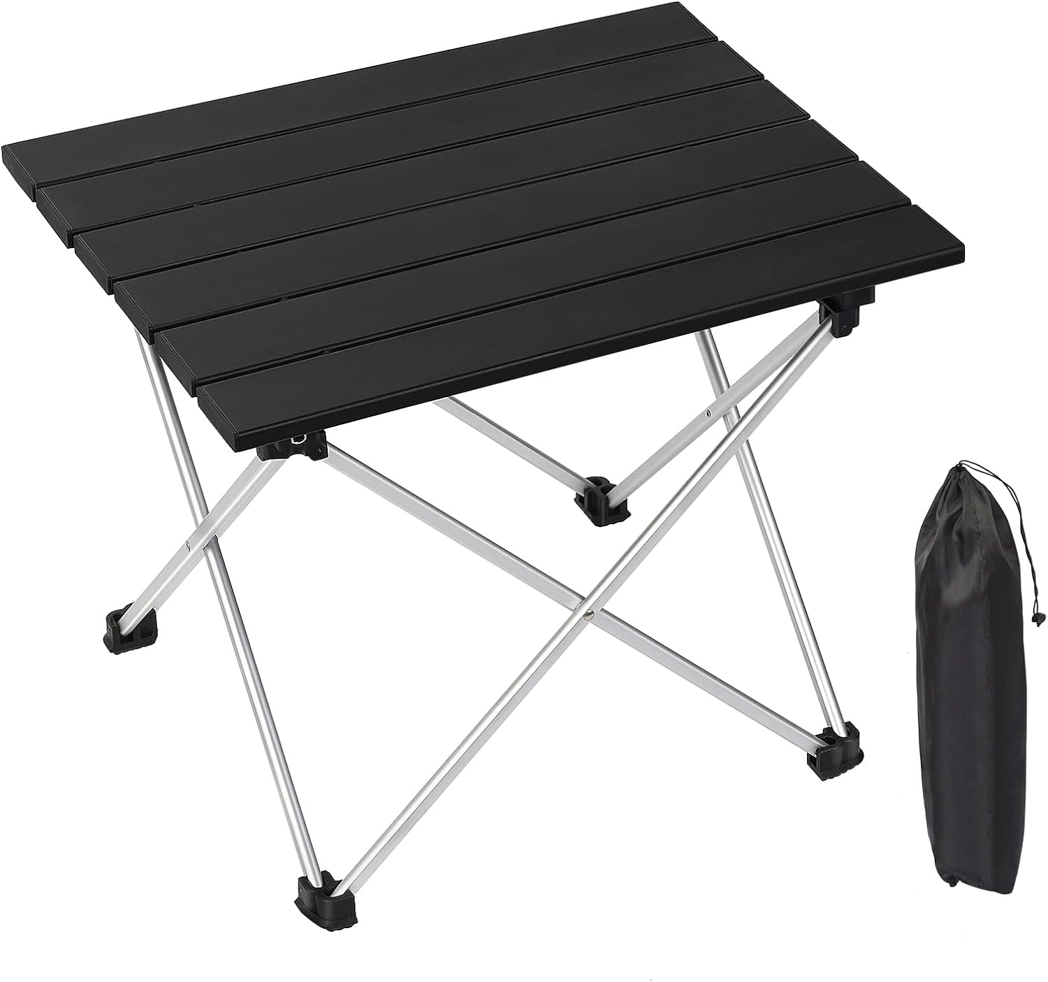 Mesa de camping plegable: mesa ligera de aluminio con bolsa de ...