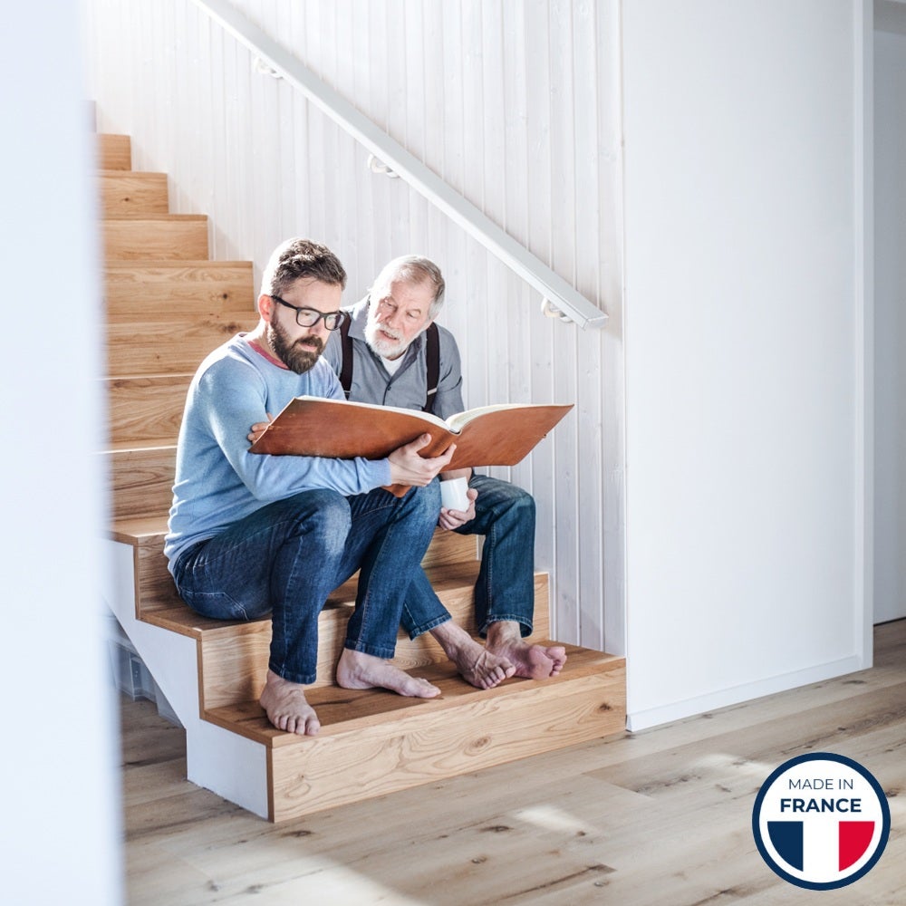 Main courante aluminium 1m + 2 supports, BAMAKO (carré), en kit | Leroy ...