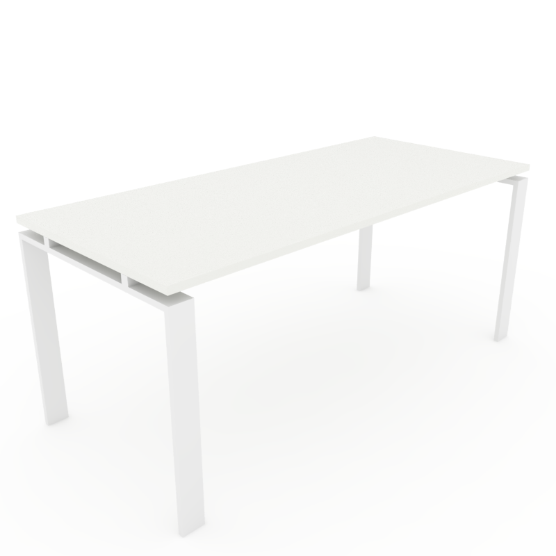 Mesa Oficina estructura abierta color Blanco. Tablero melamina color ...