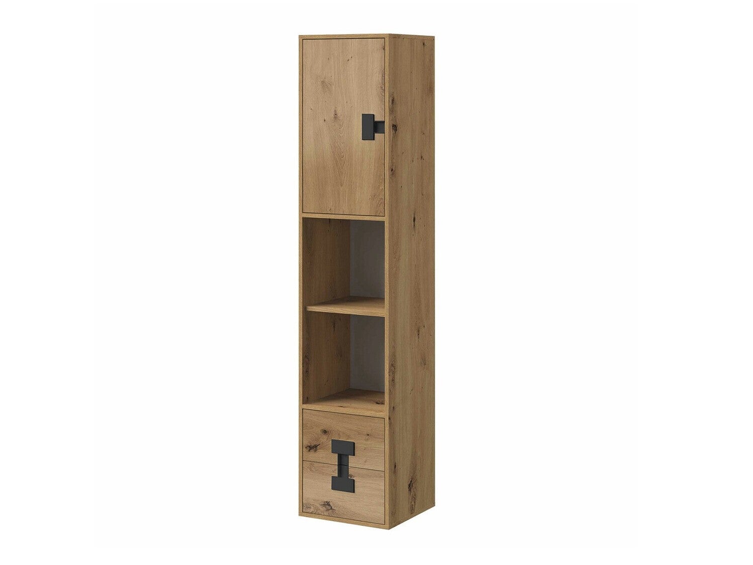 Estantería Akron N111, Con puertas, Con cajones, Aglomerado laminado ...