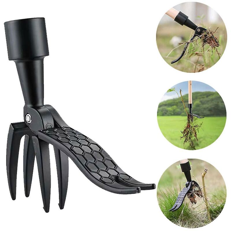 The Stand Up Weed Puller Tool Griffe Weeder Root Remover Outdoor Killer ...