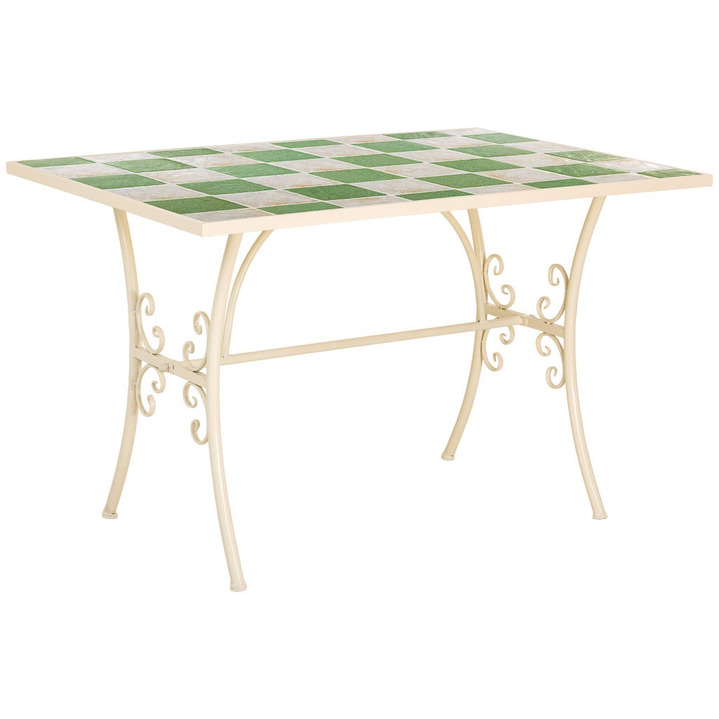 Table Fer Forge Mosaique