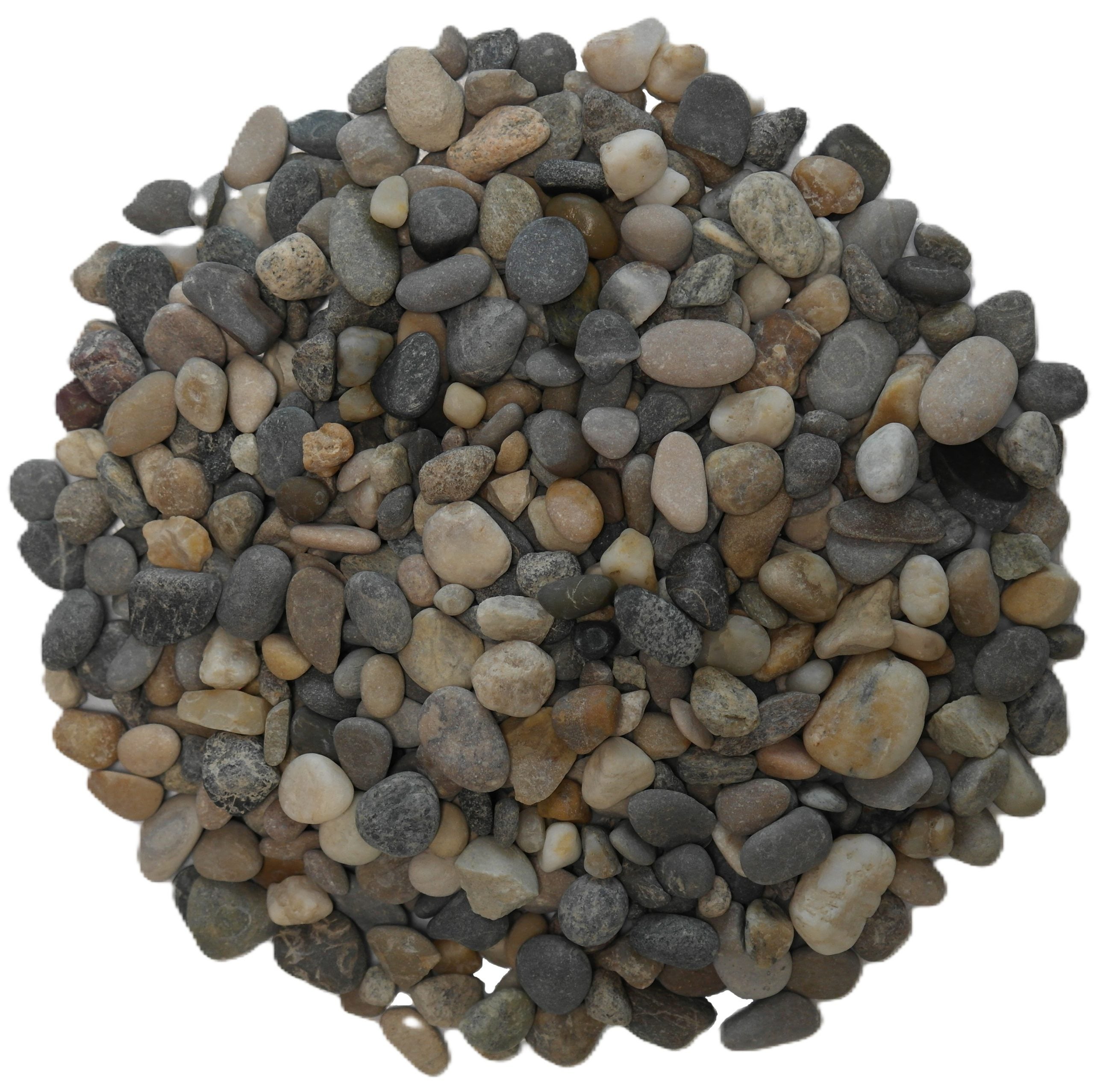 Gravillon roulé mignonette gris mixte 4/6 en big bag de 350 KG | Leroy ...