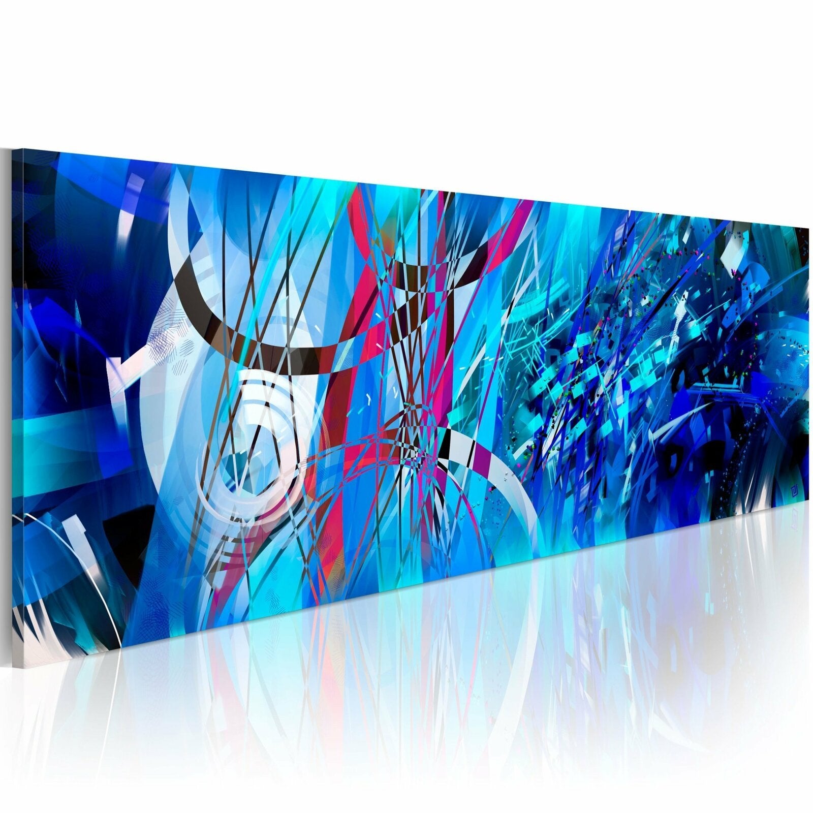 Tableau turquoise de pluie - 135 x 45 cm | Leroy Merlin