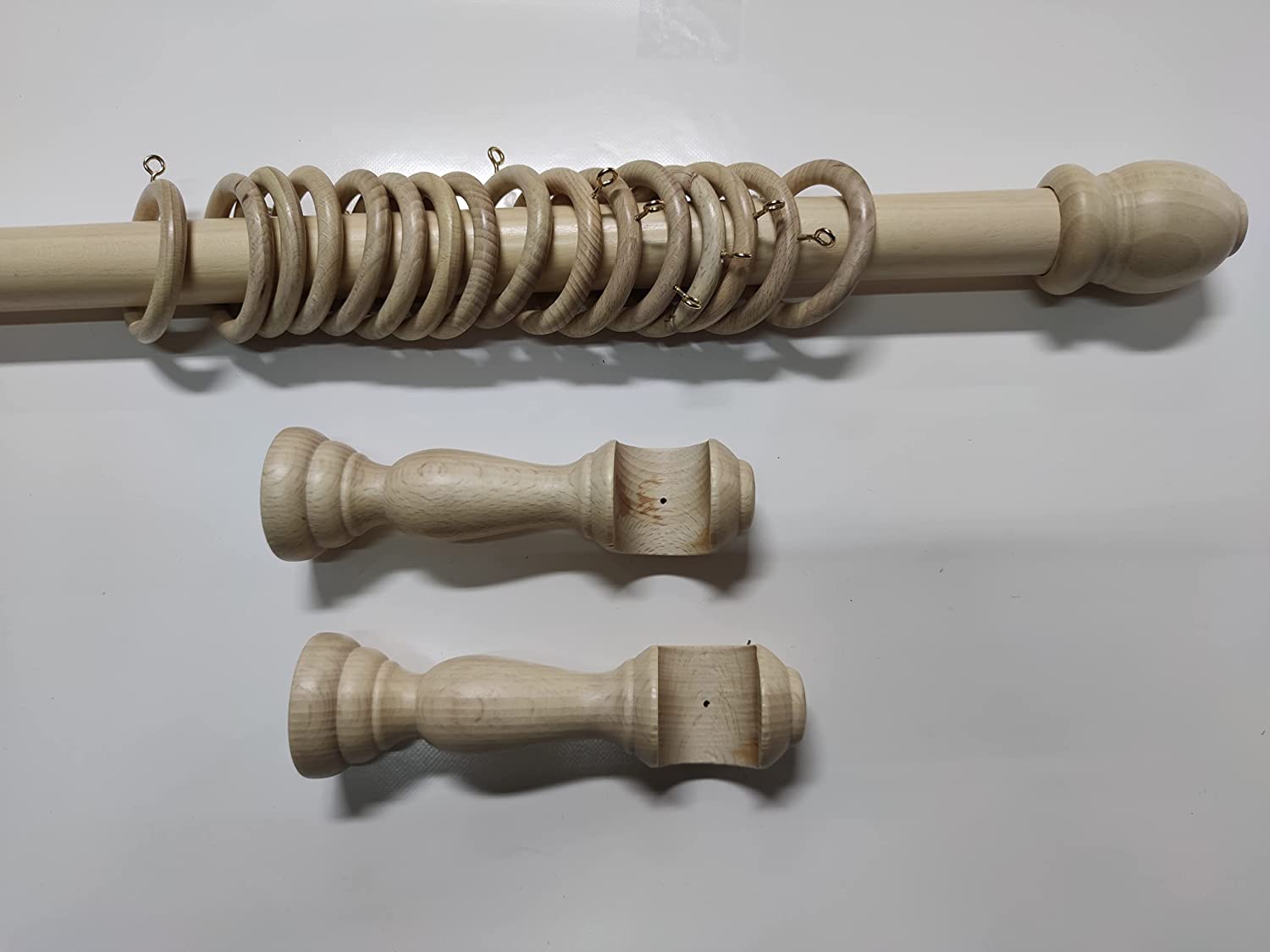 Tringle à rideau en bois de haute qualité, diamètre 35 mm, couleur ...