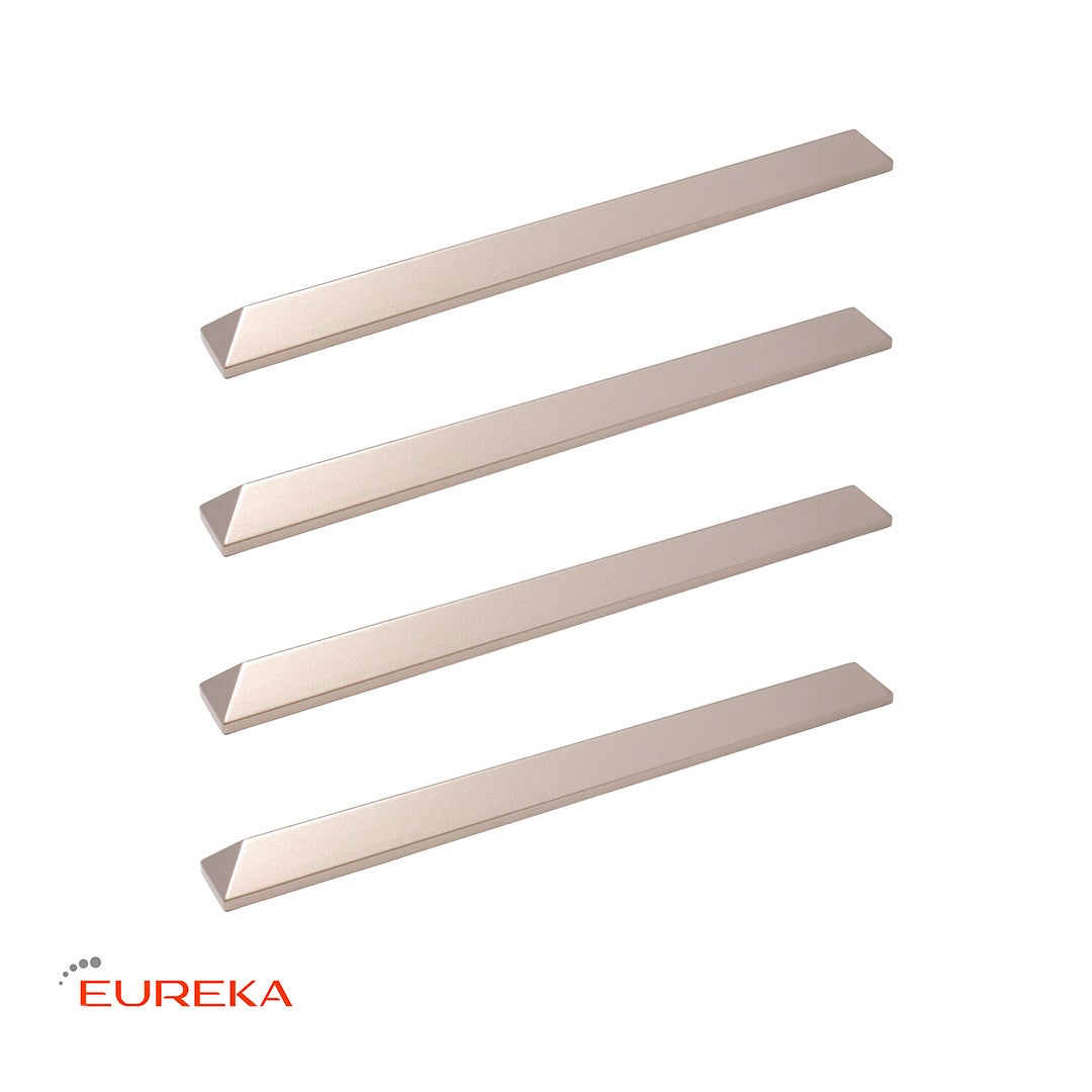 Lot de 4 poignées de meuble Vercelli Zamak Gris Mat, entraxe 320mm, vis ...