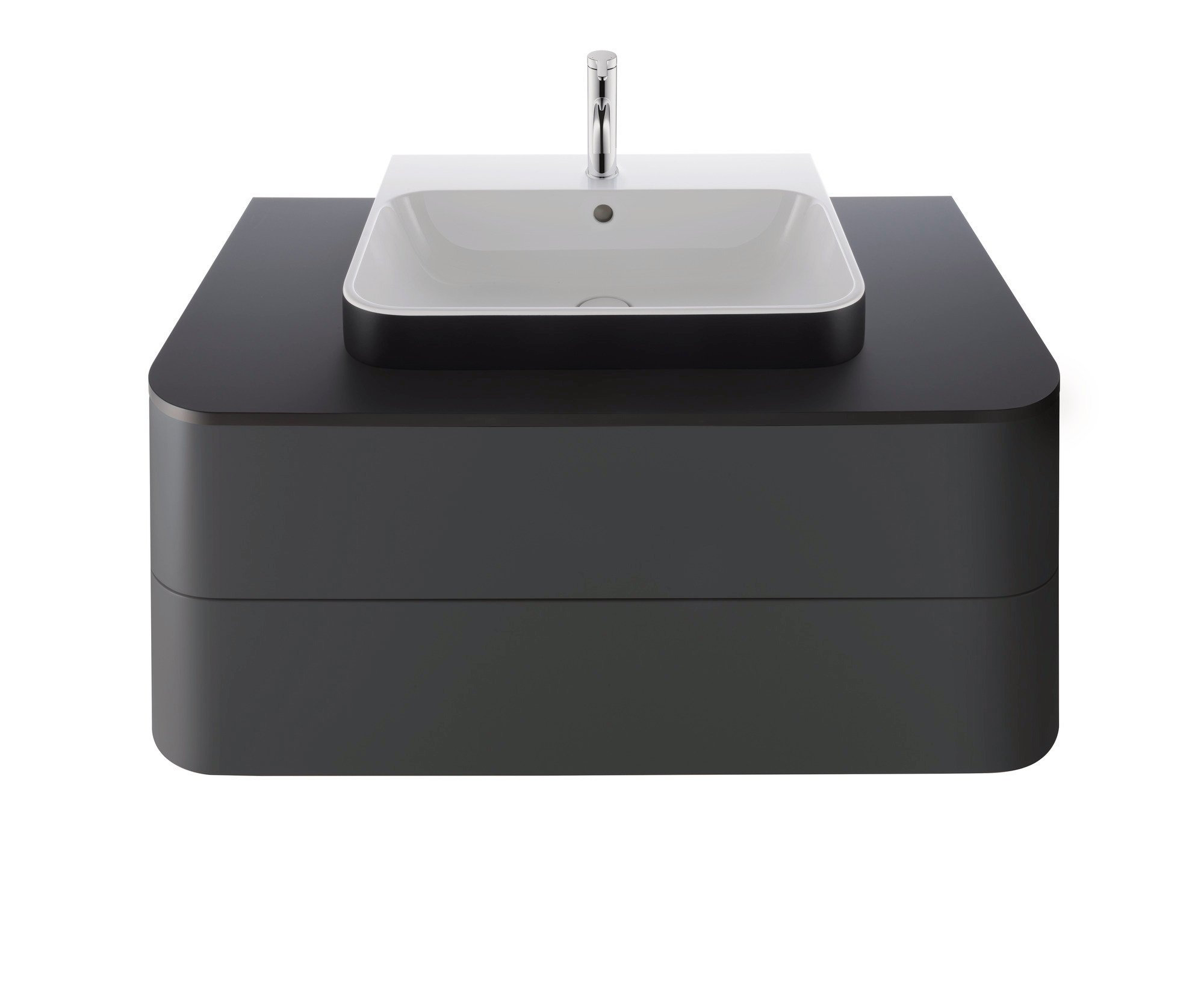 Duravit Happy D.2 Plus Évier à poser, 1 trou de coulée, 600x460 mm ...