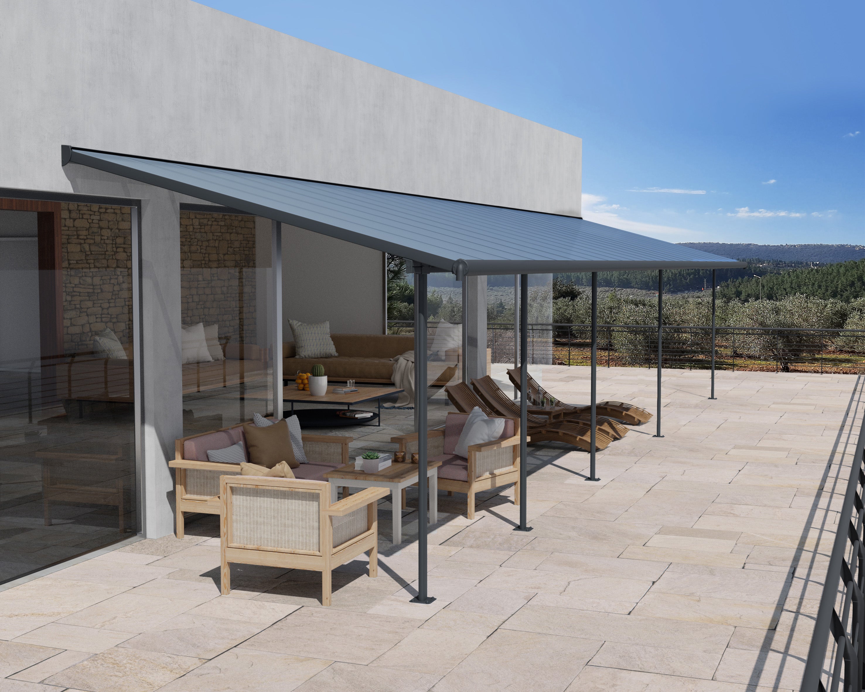 Canopia Pergola Sierra Gris 1044 X 299 | Leroy Merlin